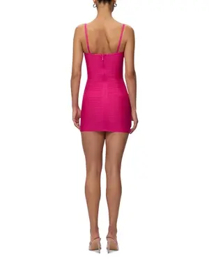 Herve Leger The After Party Mini Dress - Punch