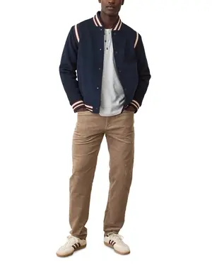 Marine Layer Fields Wool Blend Varsity Jacket