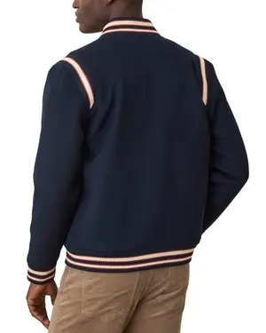 Marine Layer Fields Wool Blend Varsity Jacket