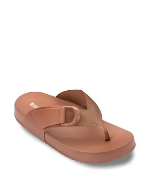 Melissa Cozy Thong Flip Flop Sandals Brown