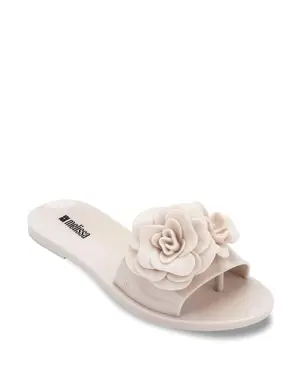 Melissa Babe Petals Slides - Beige