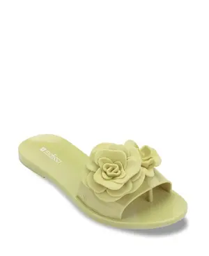 Melissa Babe Petals Slides - Green