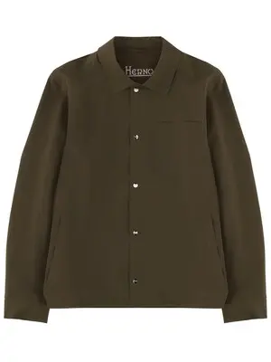 Herno Overshirt With Pocket - Military Green