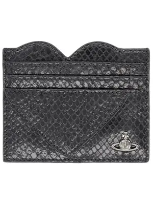 VIVIENNE WESTWOOD Card Holder "heart - Black
