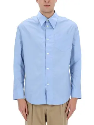 AMI Paris Cotton Shirt - Azure