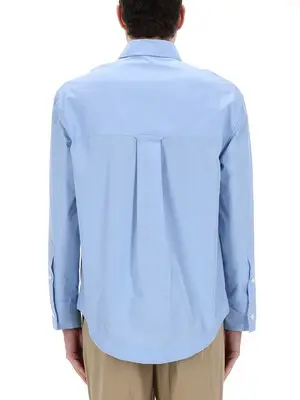 AMI Paris Cotton Shirt - Azure