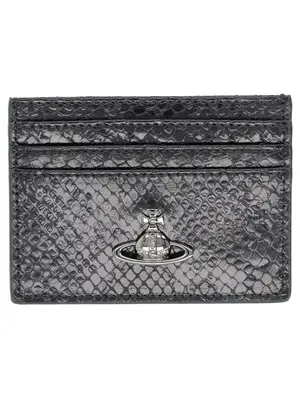 VIVIENNE WESTWOOD Flat" Card Holder - Black