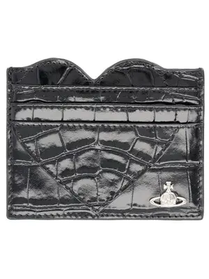 VIVIENNE WESTWOOD Card Holder "heart - Black