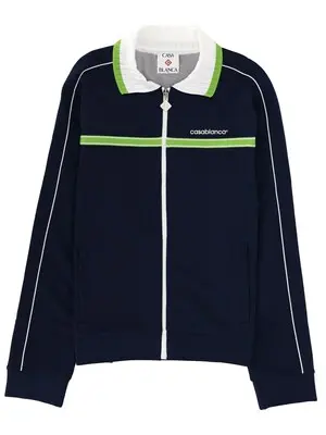 Casablanca Zip Sweatshirt - Blue