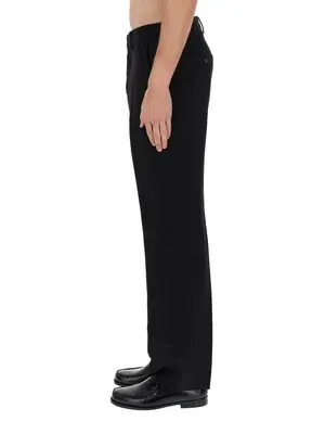 Ami Linen Blend Straight Pants