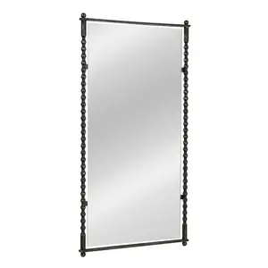 STORIED HOME Framed Tall Wall Mirror - Black