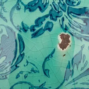 STORIED HOME Vase With Transferware