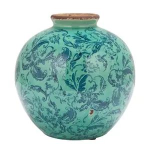 STORIED HOME Vase With Transferware