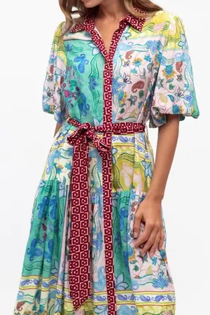 LABEL OF LOVE Garden Mosaic Maxi Dress