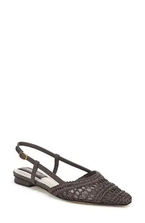 Franco Sarto Riona Slingback Flat - Chocolate Brown