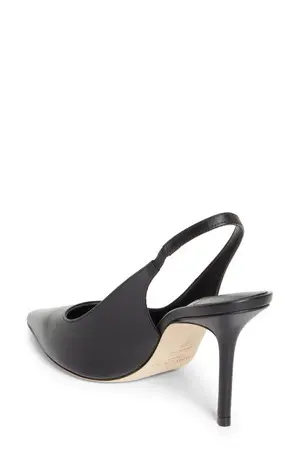 JIMMY CHOO Love Pointed Toe Slingback Pumps - Black