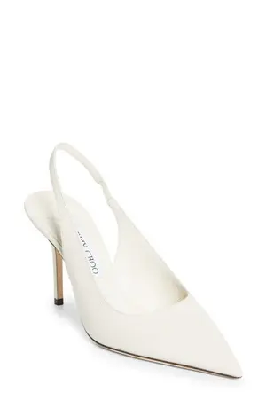 JIMMY CHOO Love Pointed Toe Slingback Pump Latte