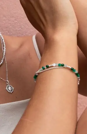 DOWER & HALL Evergreen Orissa Bracelet - Sterling Silver