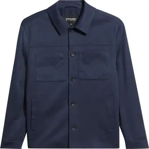 Johnston & Murphy Xc Flex Pinnacle Shirt Jacket - Navy Birdseye