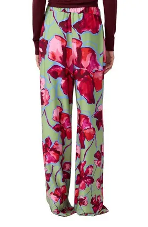 Diane Von Furstenberg Verick Print Wide Leg Pants