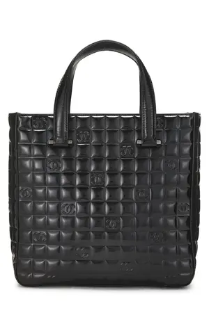 Chanel Quilted Chocolate Bar Tote