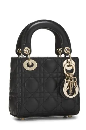 Dior Lambskin Lady Bag - Black