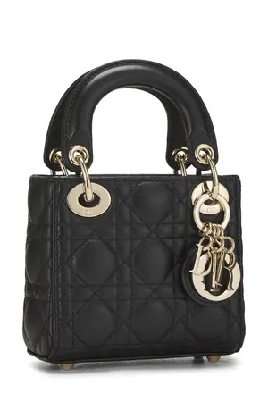 Dior Lambskin Lady Bag - Black
