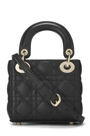 Dior Lambskin Lady Bag - Black