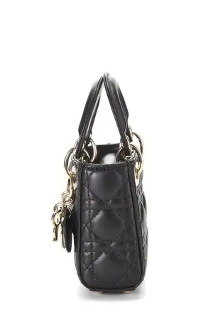 Dior Lambskin Lady Bag - Black