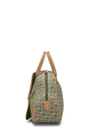 Dior Trotter Canvas Saddle Bowler Bag - Green