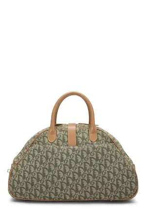 Dior Trotter Canvas Saddle Bowler Bag - Green