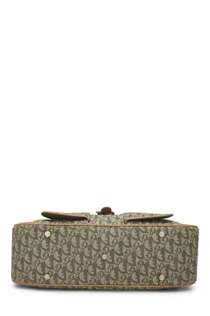 Dior Trotter Canvas Saddle Bowler Bag - Green