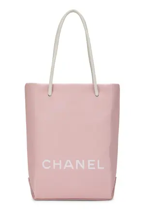 Chanel Calfskin Rue Cambon Essential Shopping Tote - Pink