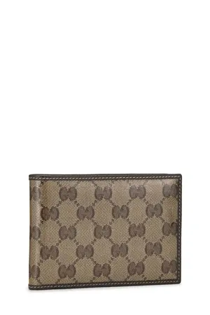 Gucci Original Gg Crystal Canvas Bifold Wallet