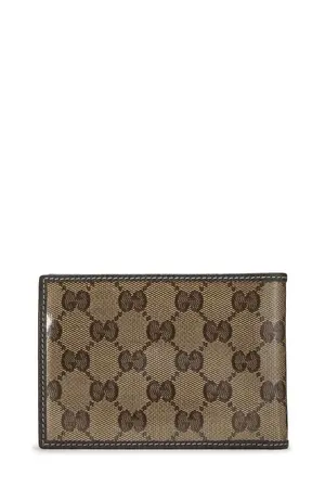 Gucci Original Gg Crystal Canvas Bifold Wallet