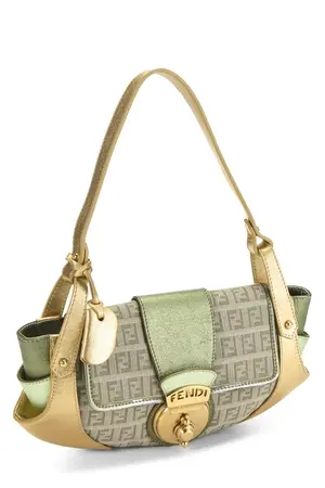 Fendi Multicolor Zucchino Compilation Shoulder Bag