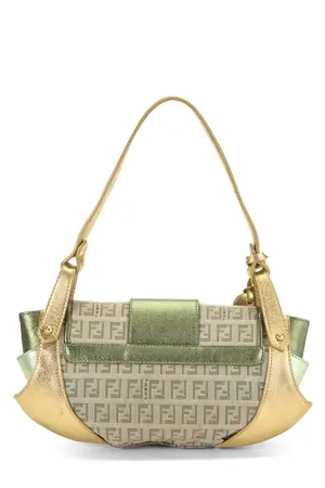 Fendi Multicolor Zucchino Compilation Shoulder Bag
