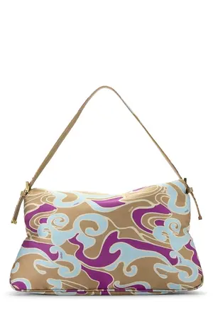 Fendi Multicolor Jacquard Shoulder Bag