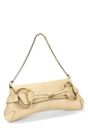 Gucci Leather Horsebit Chain Shoulder Bag