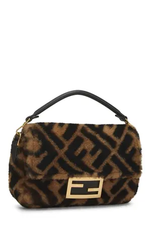 Fendi Shearling Convertible Baguette