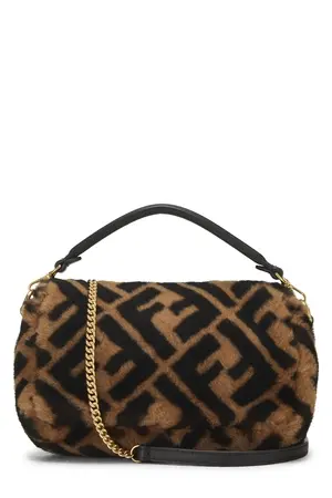 Fendi Shearling Convertible Baguette