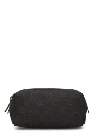 Gucci Gg Supreme Canvas Cosmetic Pouch - Brown