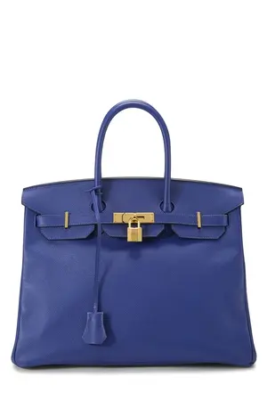 Hermès Togo Birkin 35 - Blue Electric