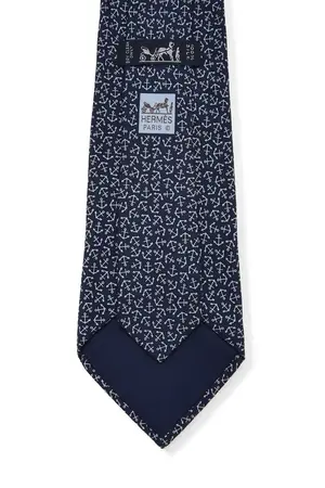 Hermès Anchor Motif Tie