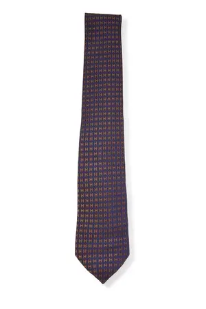 Hermès Printed Neck Tie - Purple