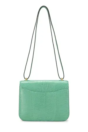 Hermès Menthe Lizard Constance 18