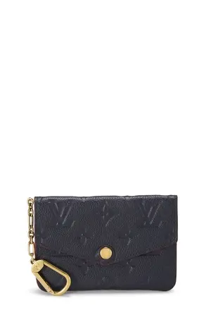 LOUIS VUITTON Bleu Infini Monogram Empreinte Key Pouch - Navy