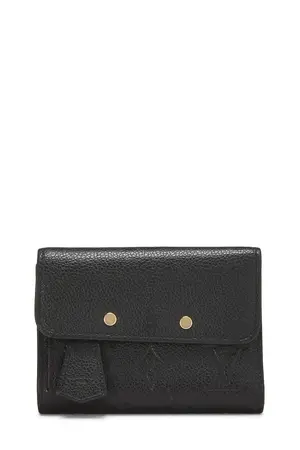 LOUIS VUITTON Monogram Empreinte Pont Neuf Compact Wallet - Black