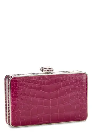 Judith Leiber Crocodile Minaudiere