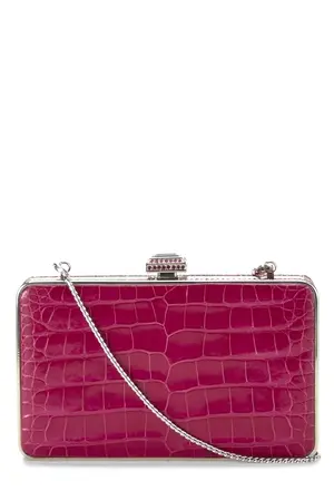 Judith Leiber Crocodile Minaudiere